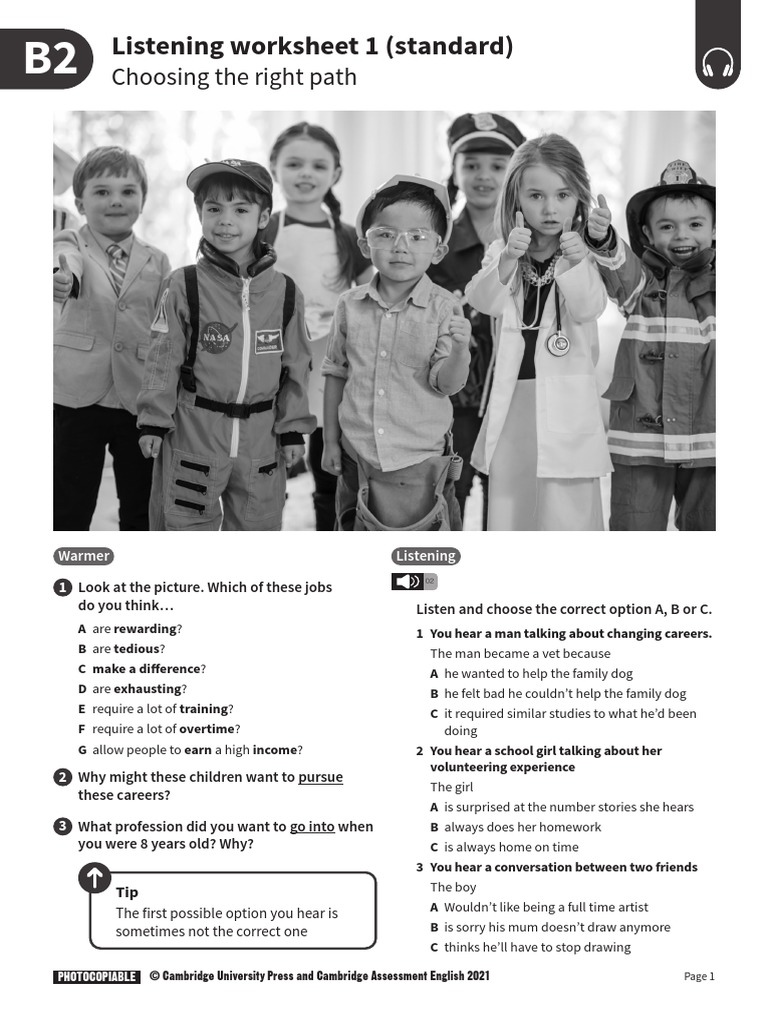 Listening B2 Cambridge | PDF | Cognition