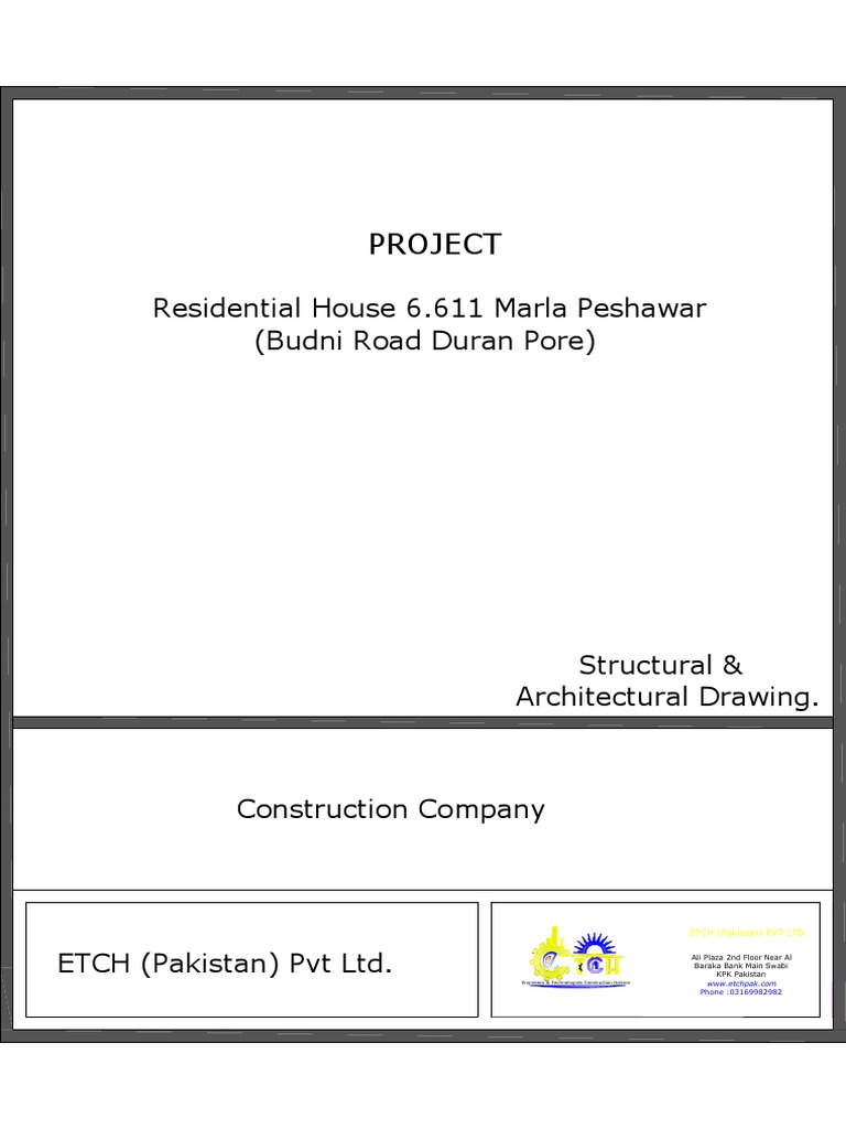 Auto CAD 2D Drawing Project | PDF | Economic Sectors | Civil Engineering