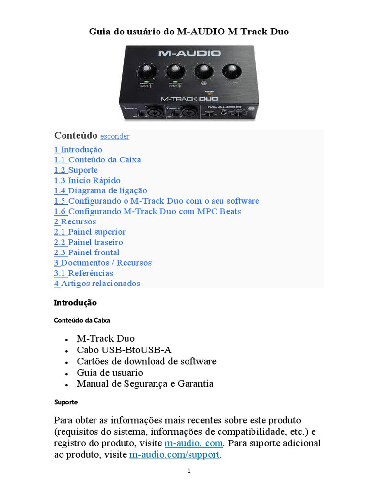 Guia Do Usuário M-TRACK DUO - em Portugues-2 | PDF | Plug-in ...