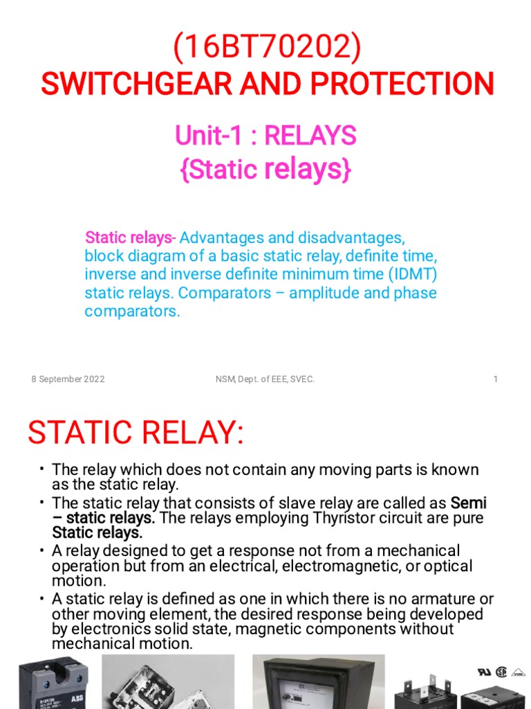 Static Relays Advantages Applications And Types Pdf Relay Rectifier