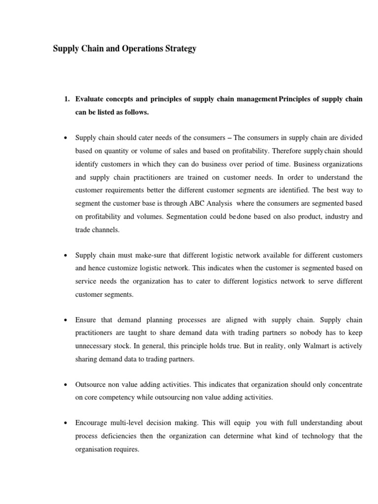 Supply Chain and Operations Strategy PDF | PDF | Supply Chain | Performance Indicator