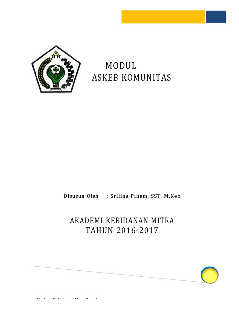 Modul Askeb Komunitas | PDF