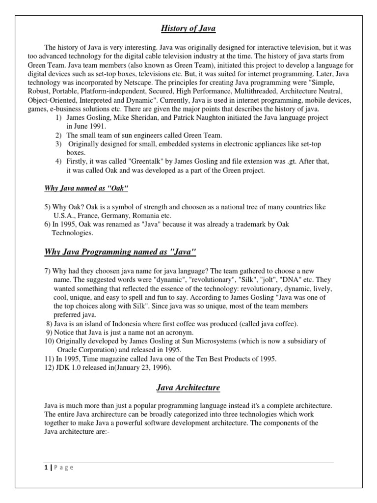 SY BSC IT SEM IV CORE JAVA UNIT 1 | PDF | Java Virtual Machine | Java (Software Platform)