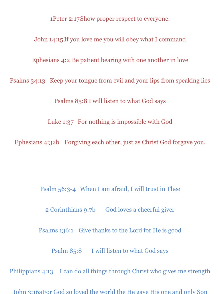 Bible Verse Mapping Template | PDF