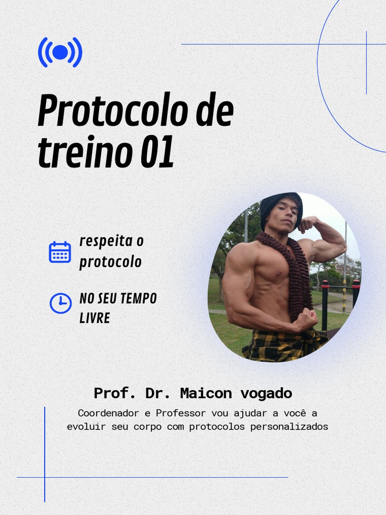 Protocolo de treino semanal para desenvolvimento muscular completo | PDF