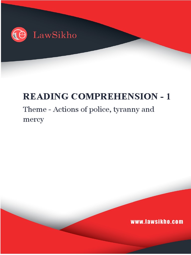 Reading Comprehension - 1-1591888059 | PDF | Justice | Crime & Violence
