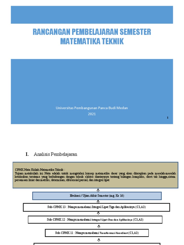RPS Matematika Teknik | PDF