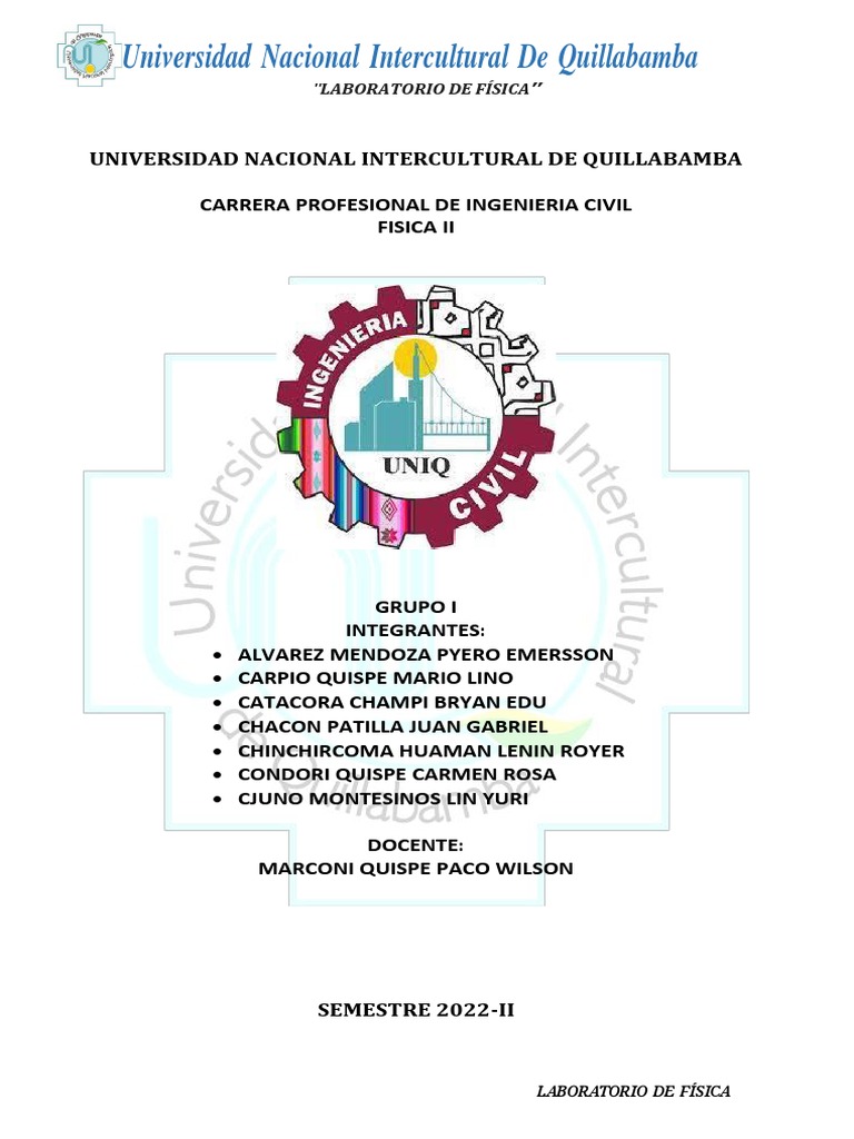 Grupo I - Practica de Laboratorio # 01 - 1ra y 2da Condicion de Equilibrio | PDF | Vector ...