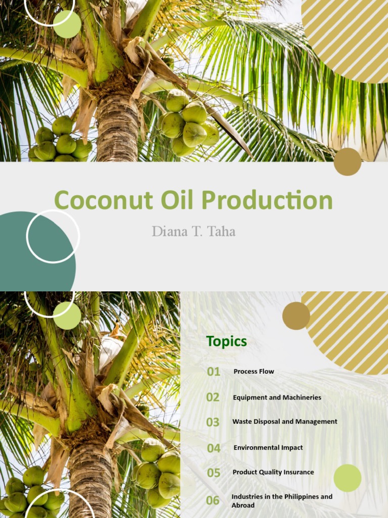 Coconut Oil Production Process: An Overview of Operations, Equipment, Quality Assurance, and ...