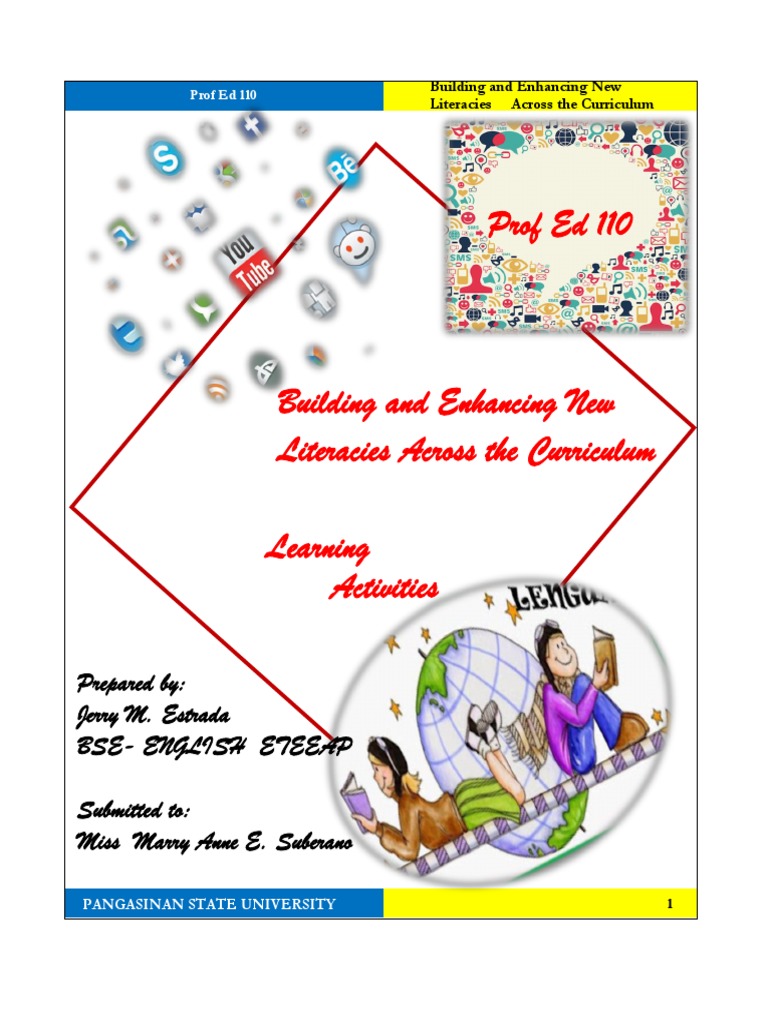 ProfEd 110 Building and Enhancing New Literacies Across The Curriculum ...