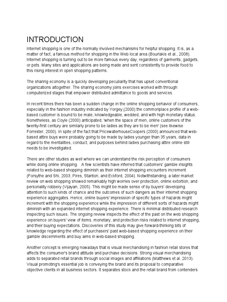 Review Intro | PDF | Online Shopping | Retail