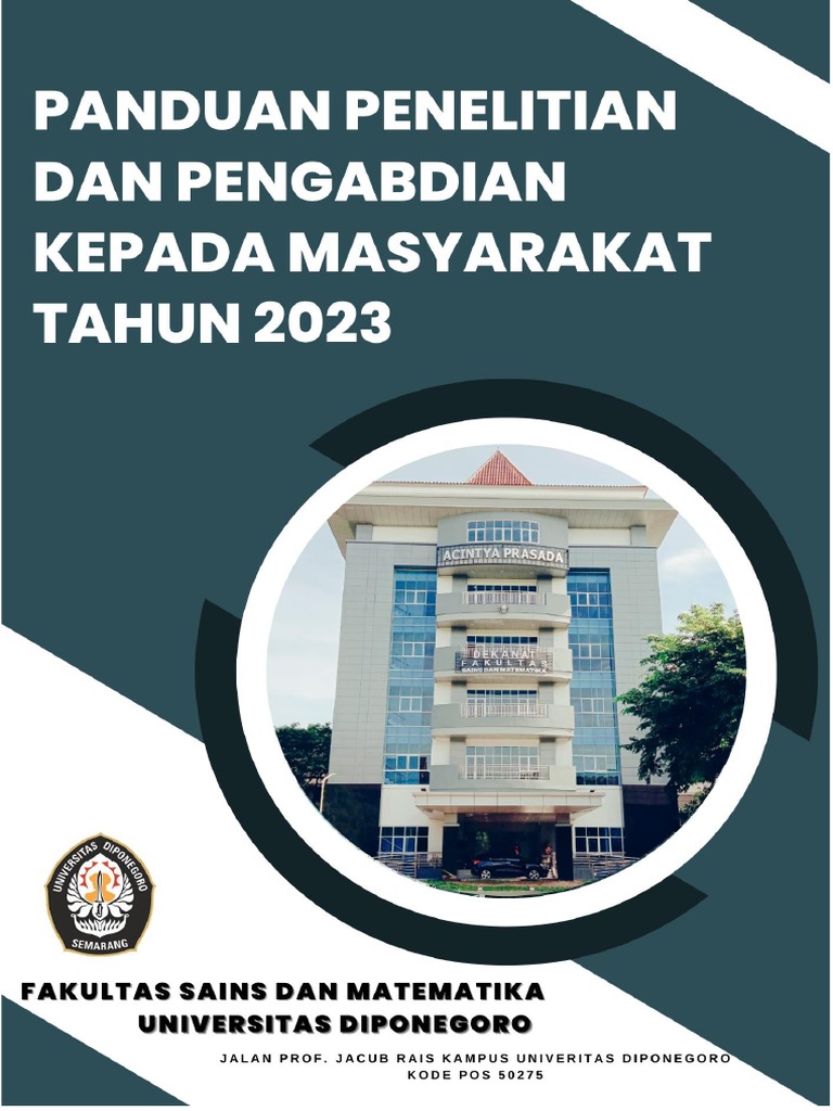 Buku Panduan PEN&PkM FSM 2023 - Dosen | PDF