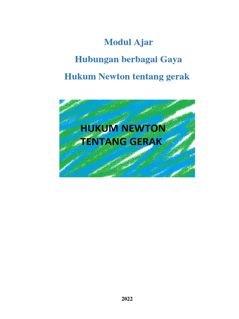 Modul Ajar Hukum Newton untuk SMA | PDF