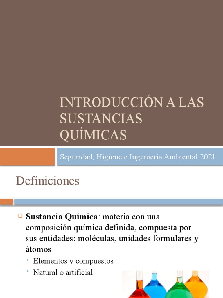 1 Introducción A Las Sustancias Químicas | PDF