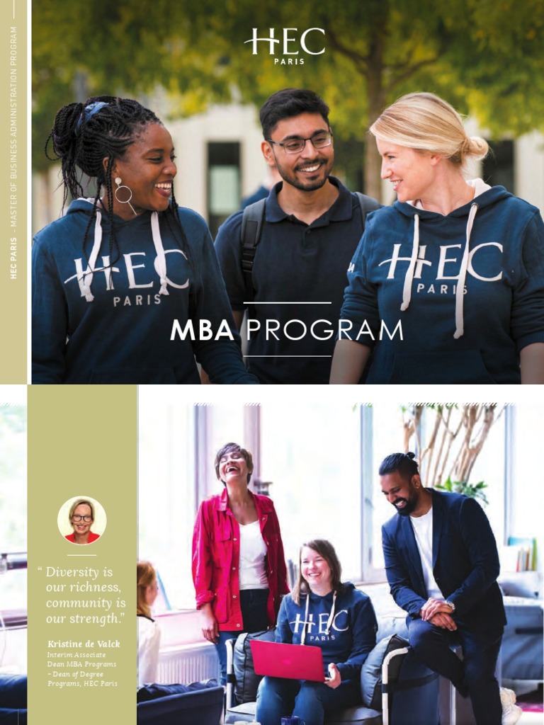HEC-Paris MBA Brochure-2Mo 1 | PDF | Master Of Business Administration | Entrepreneurship