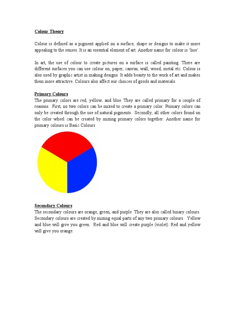 Colour Theory | PDF | Color | Qualia