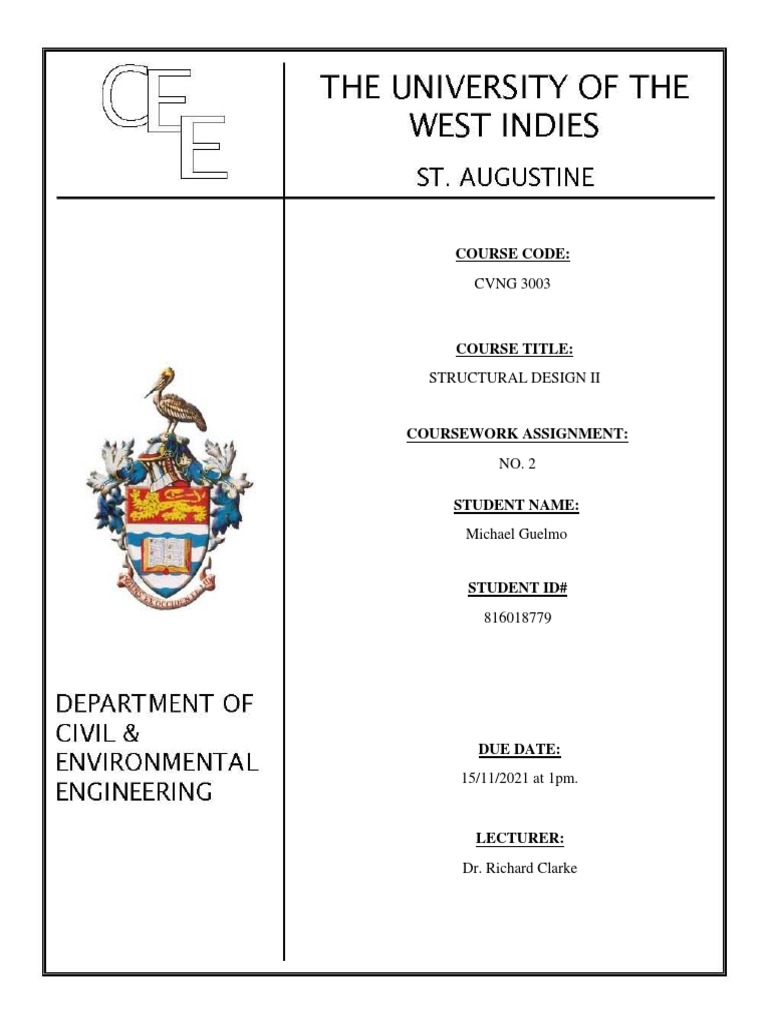 Structural Design II-Coursework 2-Michael Guelmo (816018779) | PDF | Science & Mathematics
