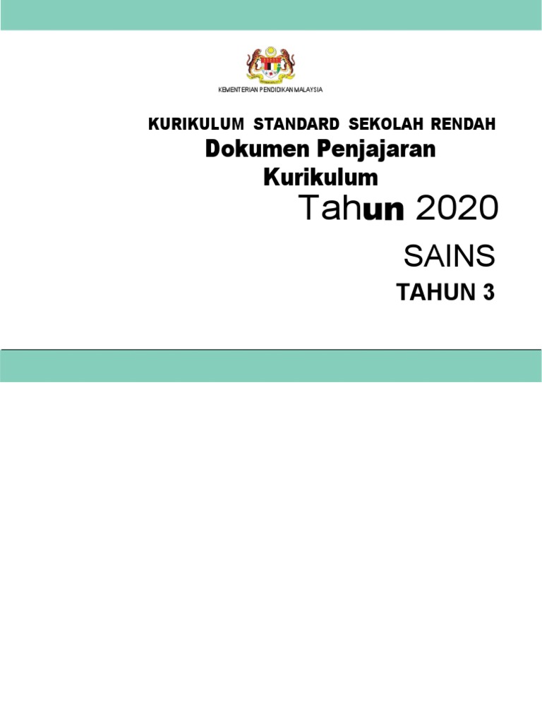 3 DPK - Sains Tahun 3 2020 | PDF