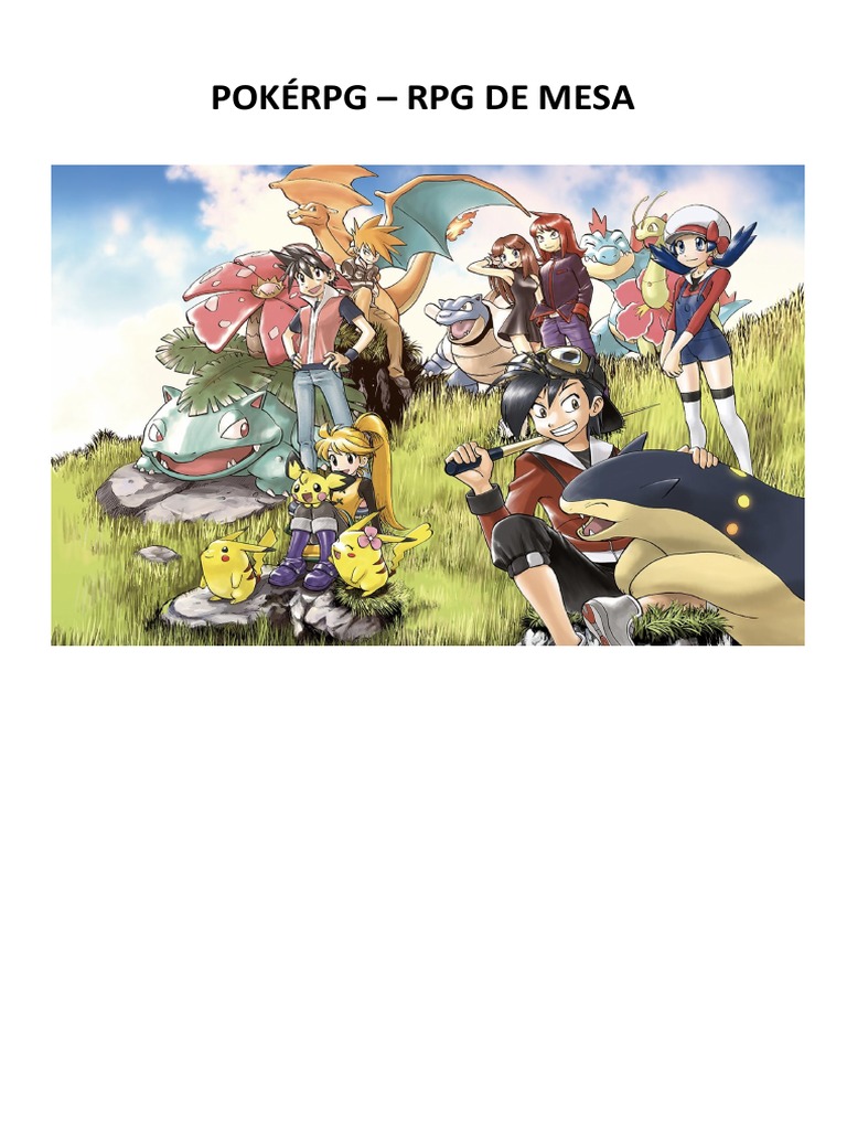 Guia completo para criar seu personagem em PokéRPG - RPG de mesa | PDF ...