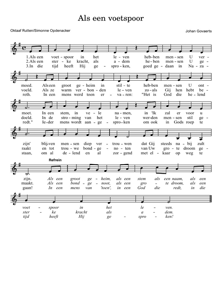 Als Een Voetspoor | PDF