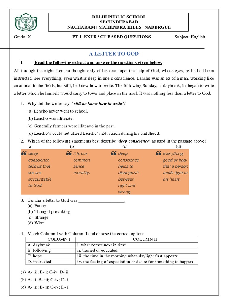 PT 1 EXTRACT BASED QUESTIONS Worksheet | PDF | Predation | Tiger