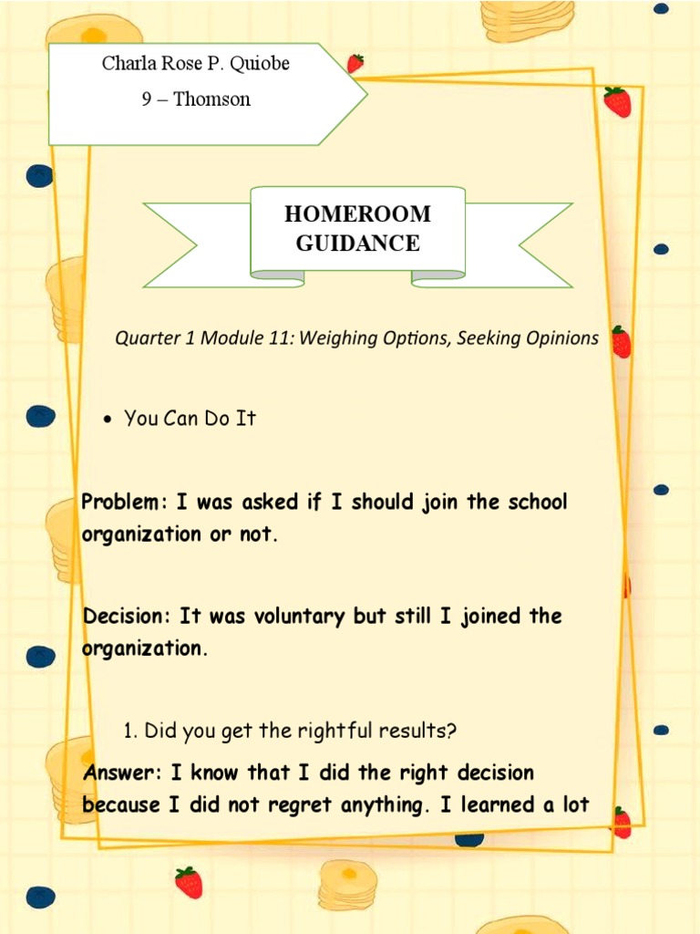 HGP Q1M11 Charlarose Quiobe | PDF | Thought | Behavioural Sciences