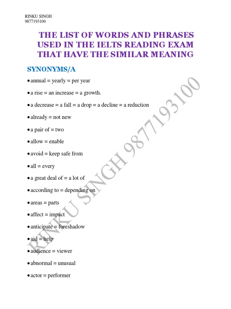 Reading Voc (2) PDF | PDF