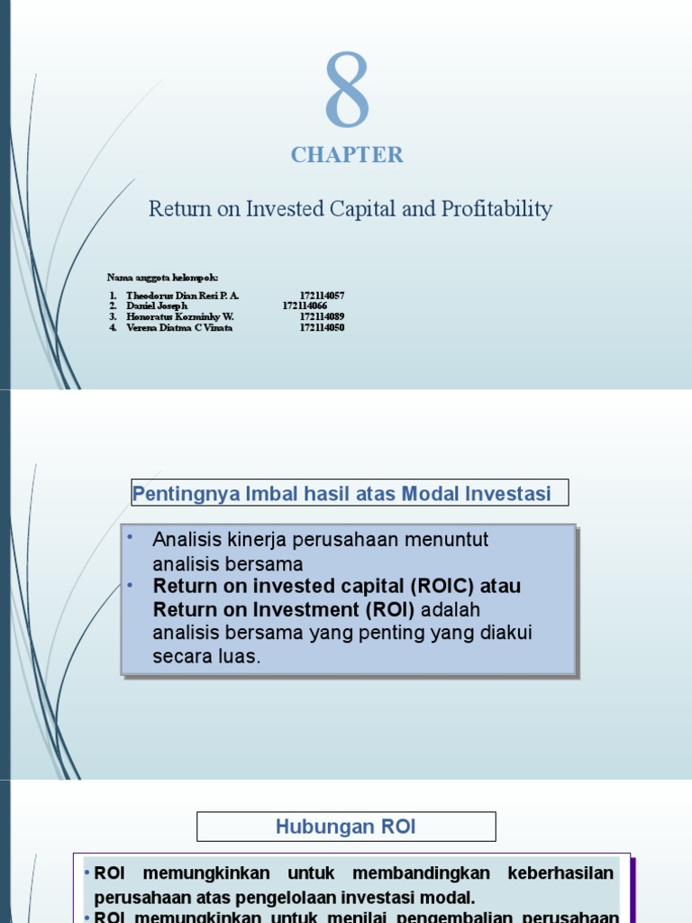 Imbal Hasil Atas Modal Investasi Dan Analisis Profitabilitas | PDF