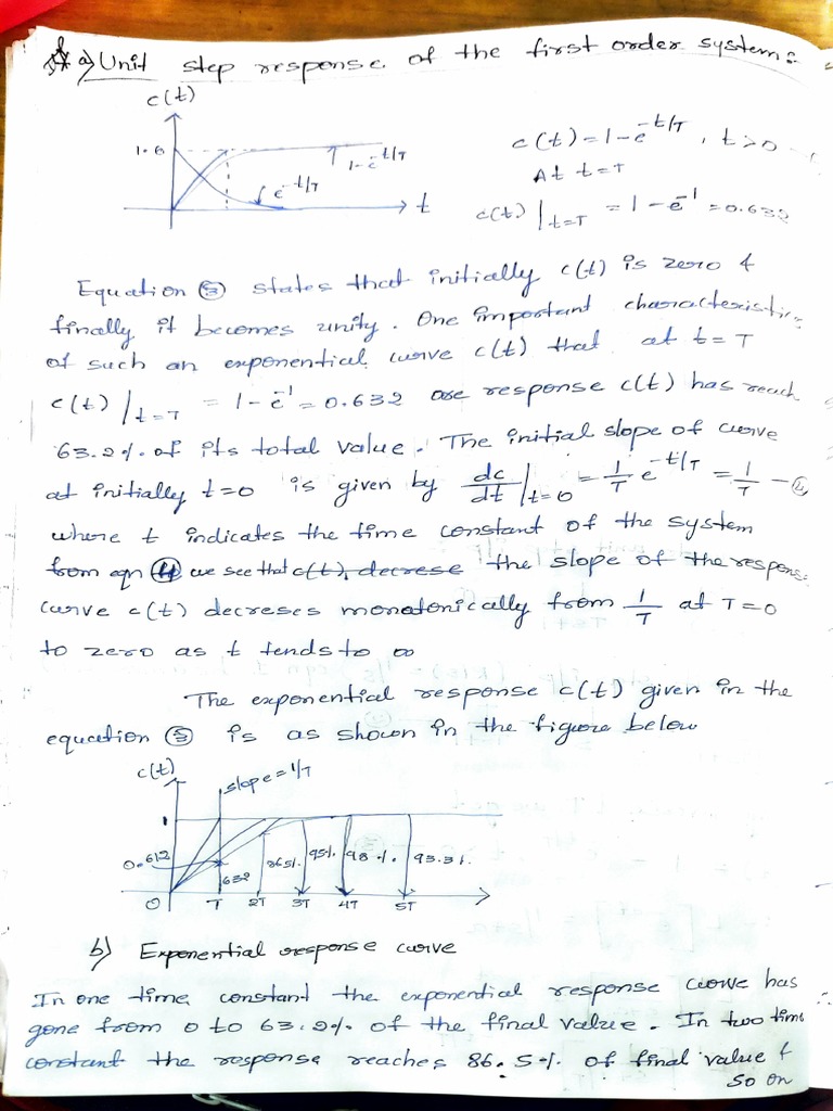 Exponential System Response Analysis | PDF