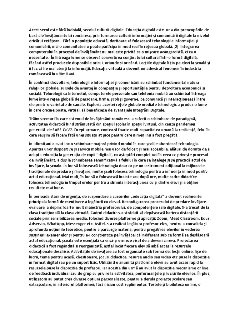 Educatia Digitala | PDF