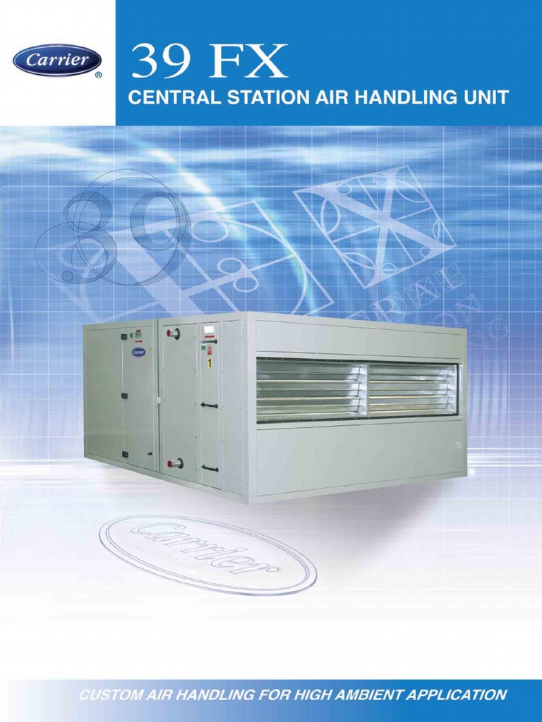 Carrier 39fdfx Air Handling Unit Brochure | PDF