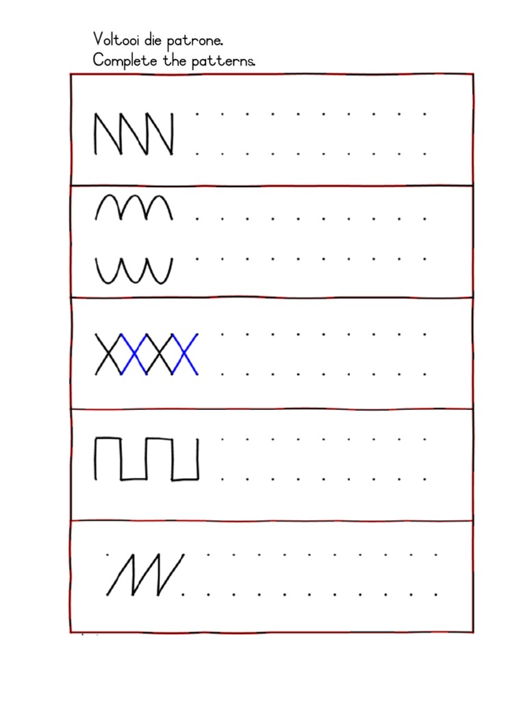 Complete The Patterns GR R | PDF