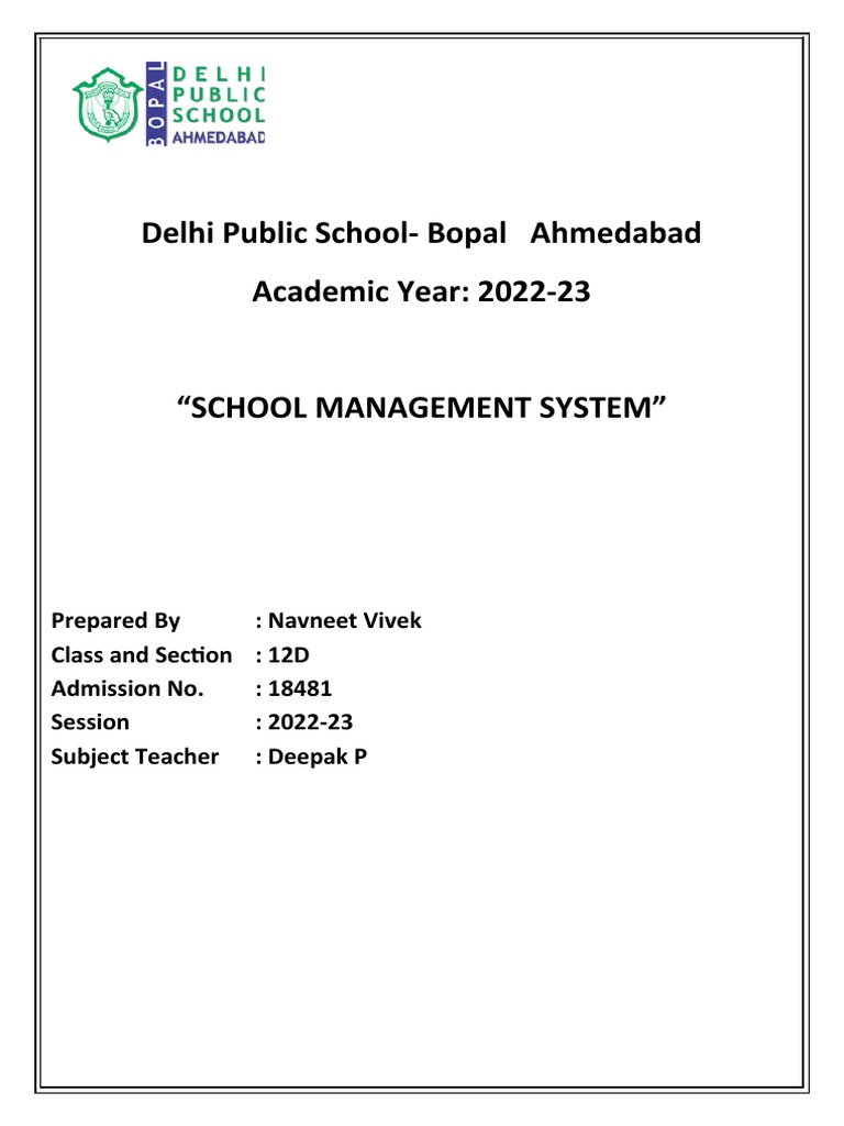 Computer Investigatory Project | PDF | Python (Programming Language) | Databases