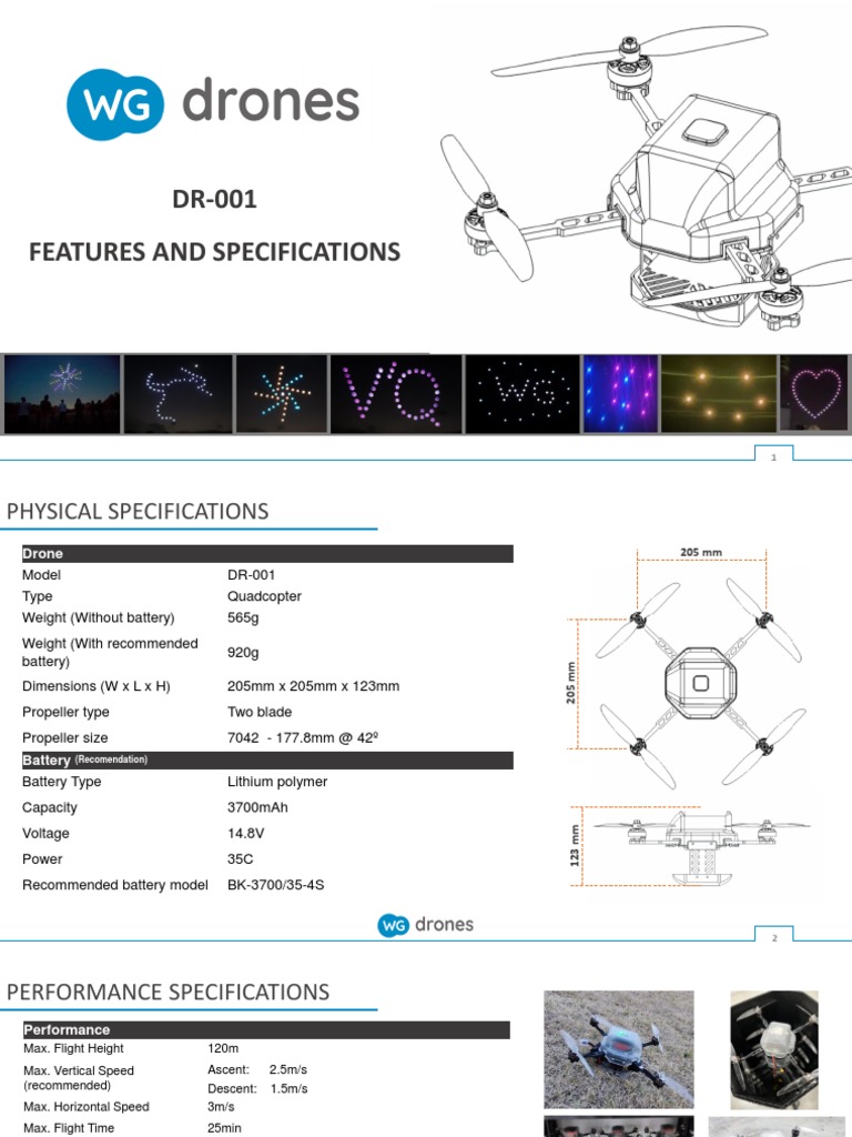 WG Drones Spec Sheet | PDF