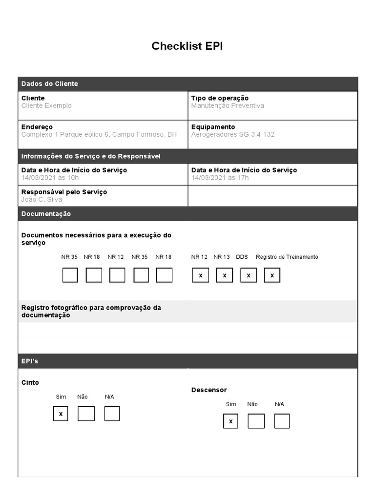 04 - Checklist EPI | PDF