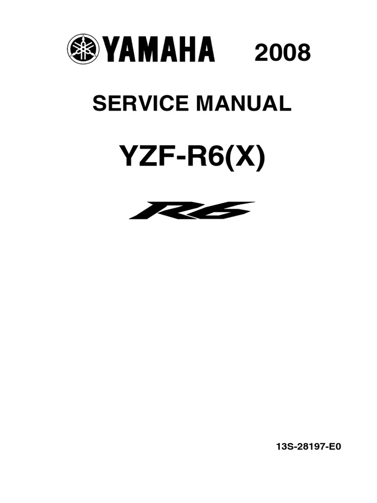 Yamaha Yzf-R6 2008 | PDF