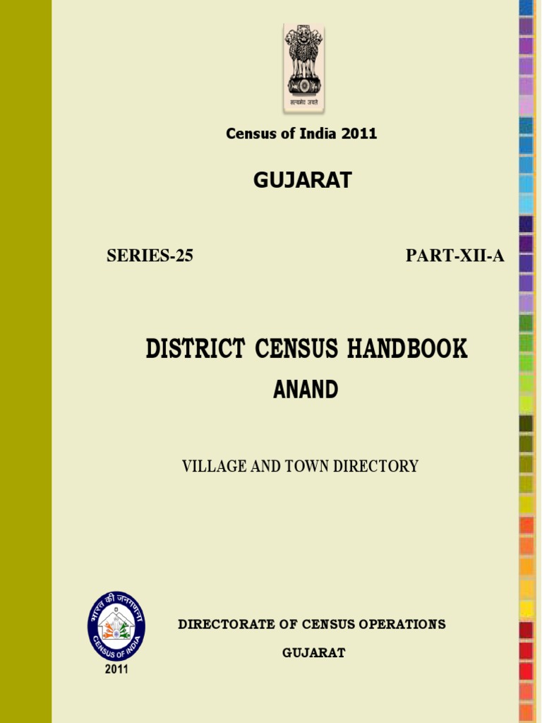 Anand District Census Handbook 2011 Pdf