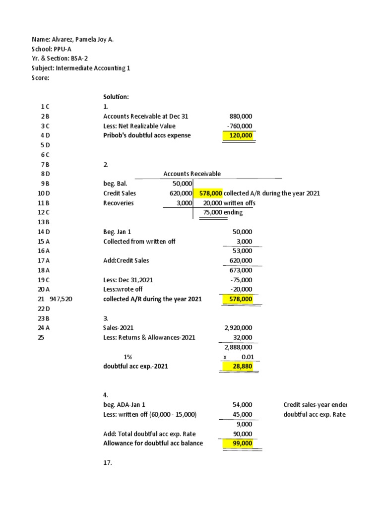 Intac Quiz | PDF | Interest | Financial Accounting