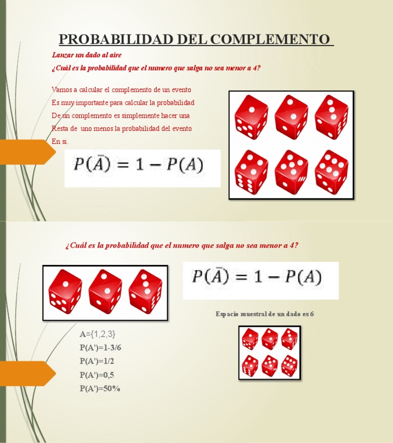 Probabilidad Del Complemento | PDF
