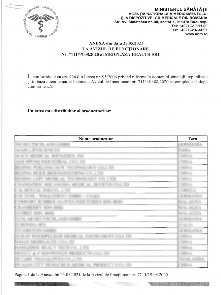Medisept Aviz Anmdmr | PDF