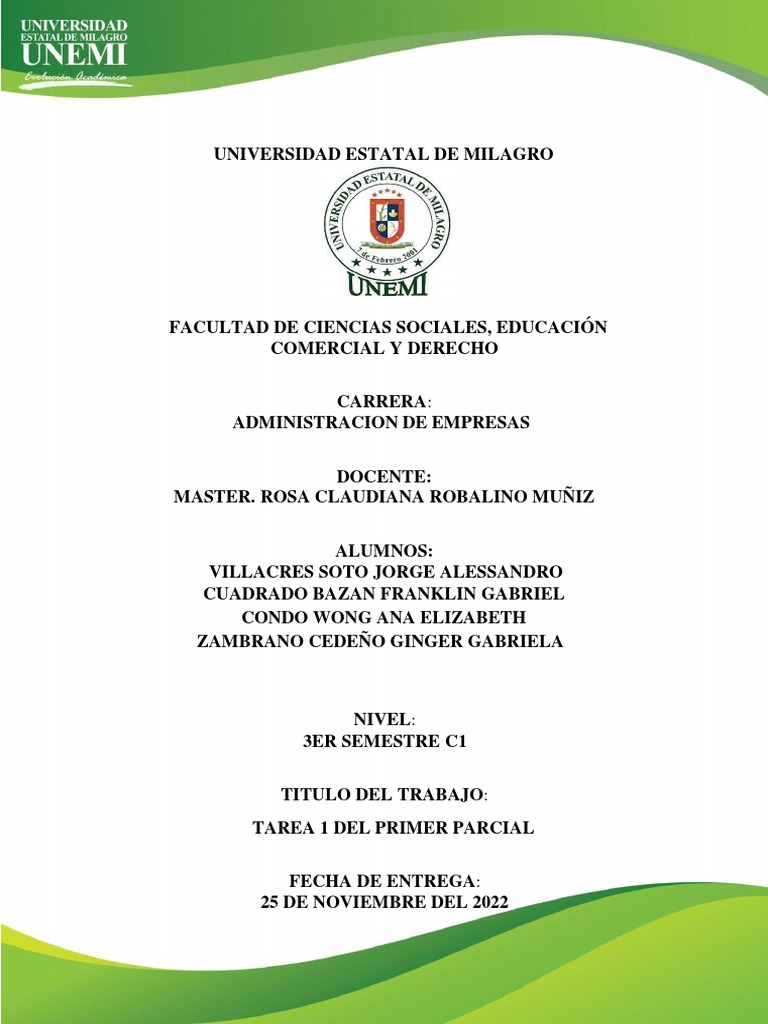 Investigacion Semana 2 Unemi | PDF | Contribuyente | Impuestos