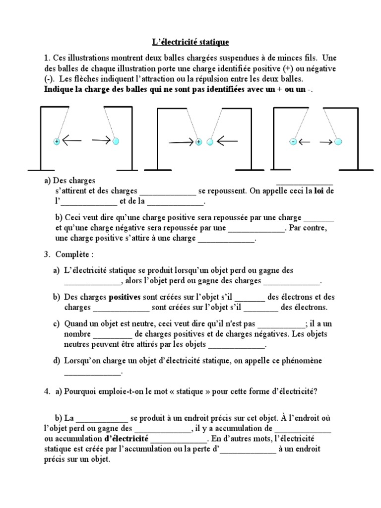 3 électricité Exercices Pdf