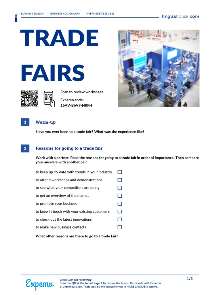Trade Fairs British English Student Ver2 | PDF