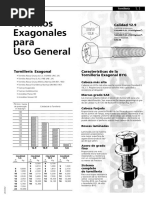 Medidas Normalizadas de Tornillos y Tuercas | PDF | Tornillo | Acero