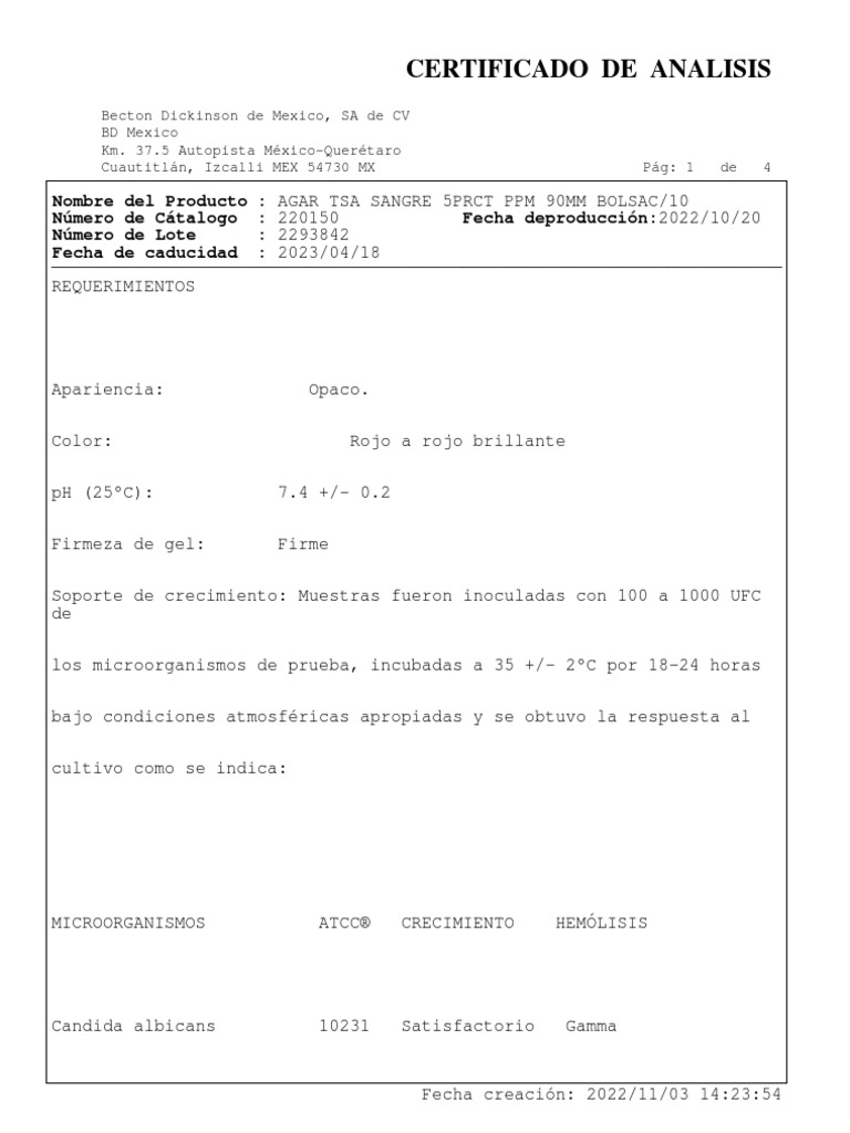 QualityCert 220150 2293842 | PDF