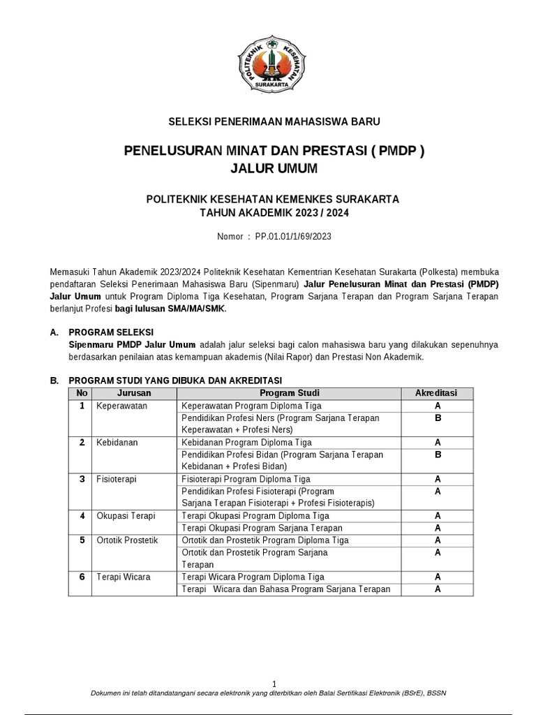 2023 Panduan Sipenmaru PMDP Umum 2023 | PDF