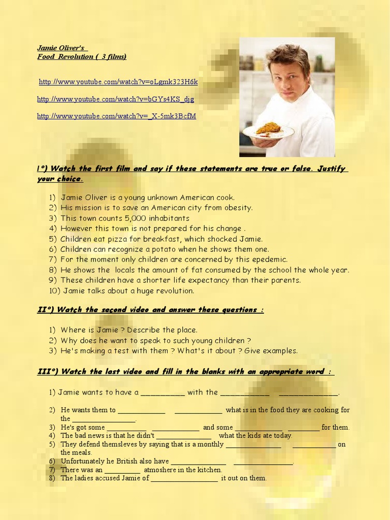 Jamie Oliver's Food Revolution Videos | PDF | Wellness