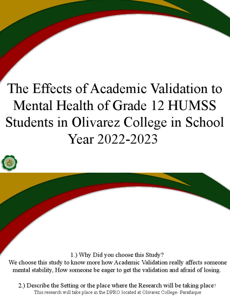 The Effects of Academic Validation | PDF