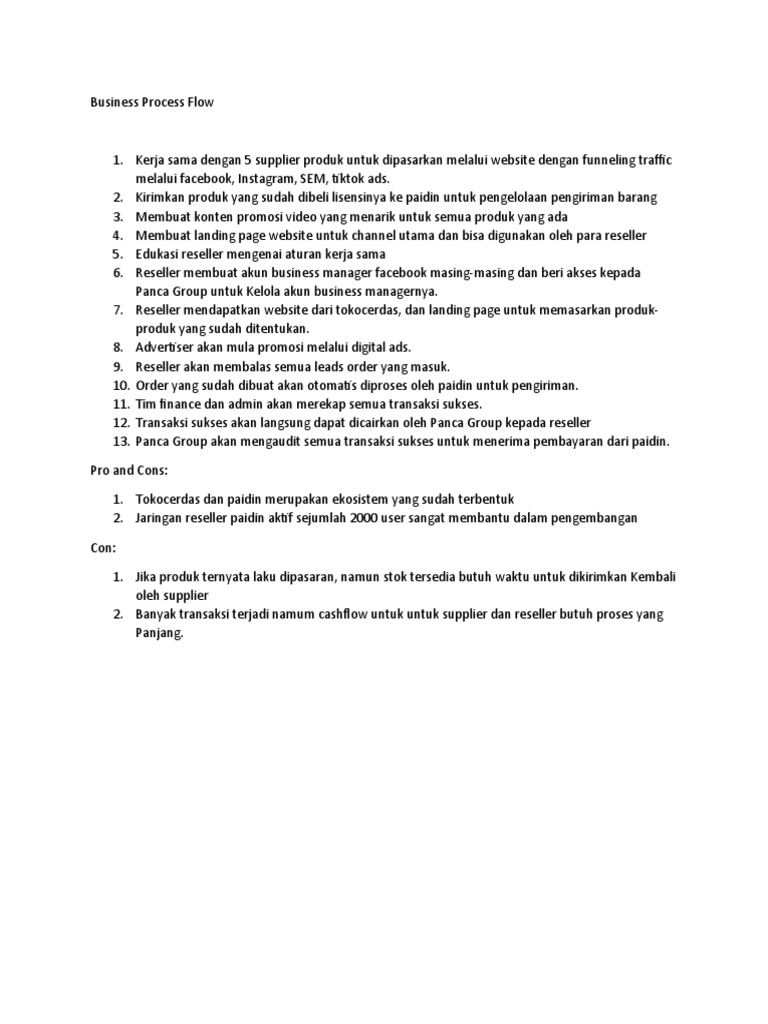 Business Process Flow | PDF
