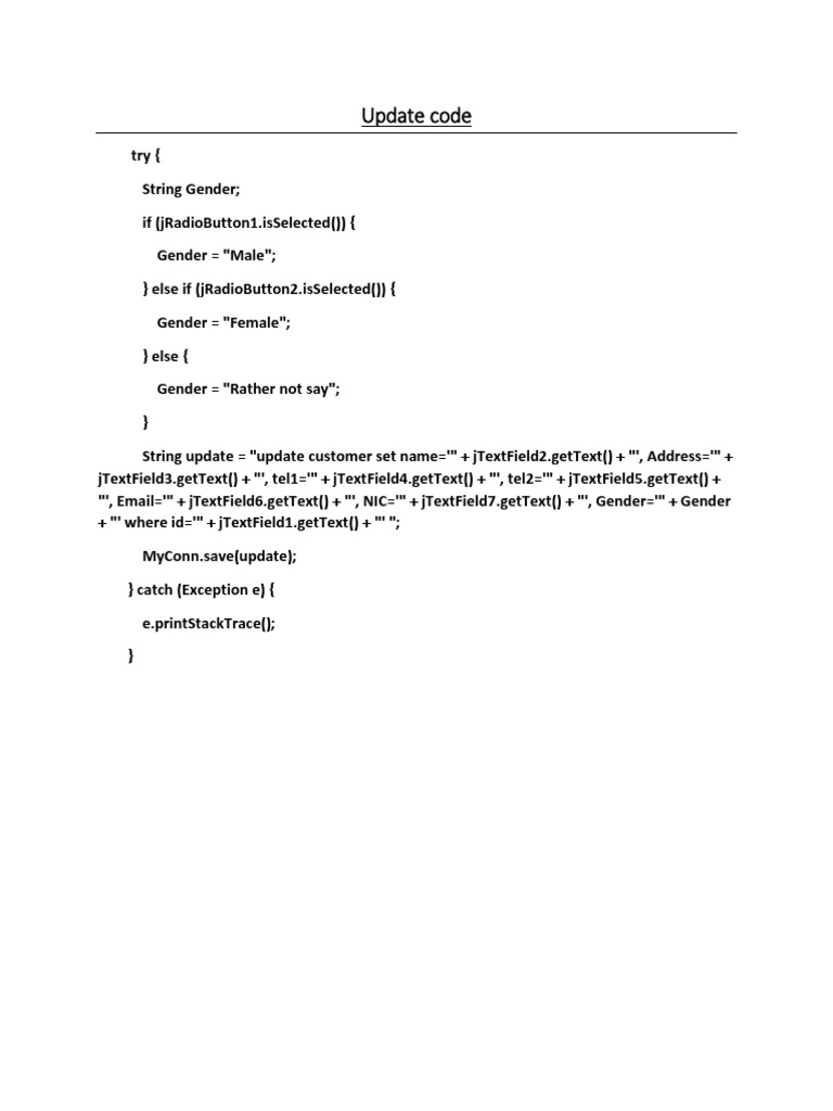Update Code Pdf 